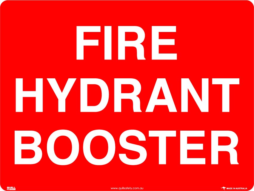 Fire Signs - Fire Hydrant Booster – Quill Safety